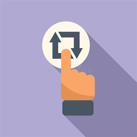 Button Repost Icon Flat Vector Repost Chart Stock Vector Illustration Of Data Report
