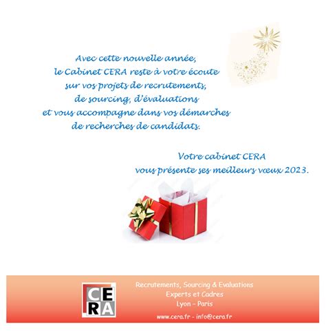 Meilleurs Vœux 2023 Cera