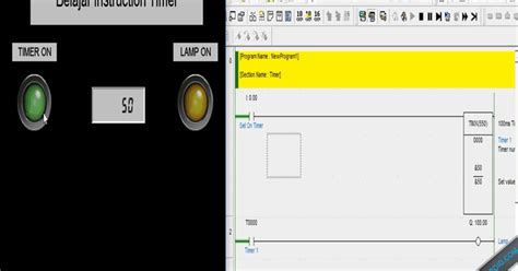Belajar Plc Instruction Timer Simulation Cx Designer