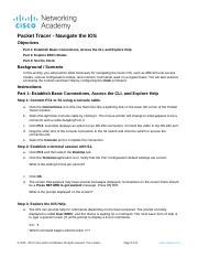 Navigate The IOS Establish Connections Access CLI And Explore Course Hero