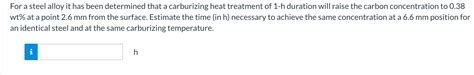 Solved For A Steel Alloy It Has Been Determined That A