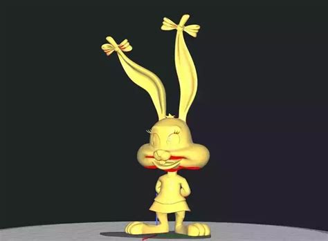 Babs Bunny 3d Model 3d Printable Cgtrader