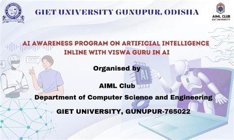 ai artificialintelligence aimlclub gietuniversity aiforall… aiml