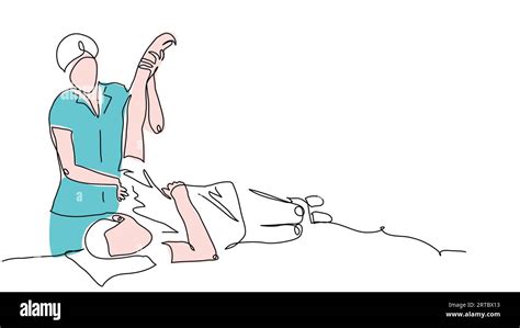 Rehabilitation Therapy Massaging On A Table Physiotherapy Treatment