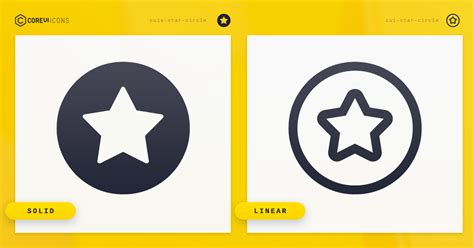 Star Circle Icon Linear CoreUI Icons SVG JavaScript TypeScript