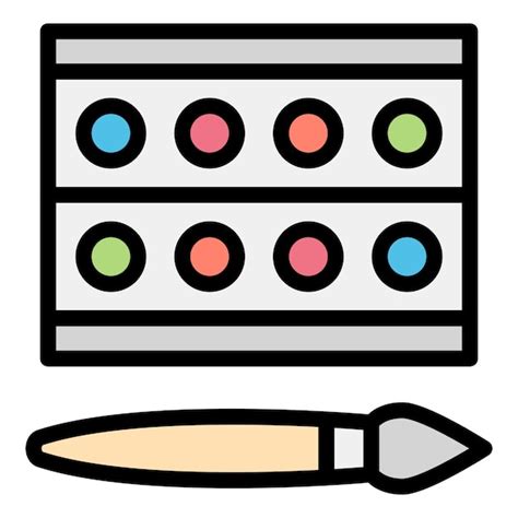 Premium Vector Makeup Palette Vector Icon Design Illustration