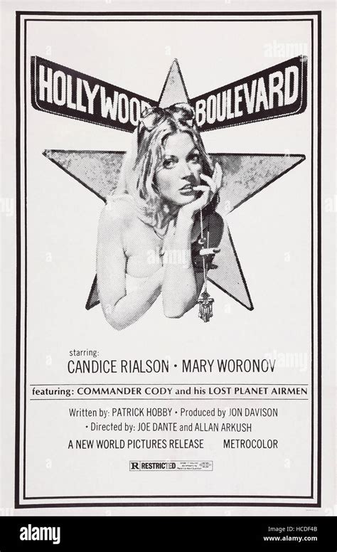 Hollywood Boulevard Us Poster Art Candice Rialson Stock Photo Alamy