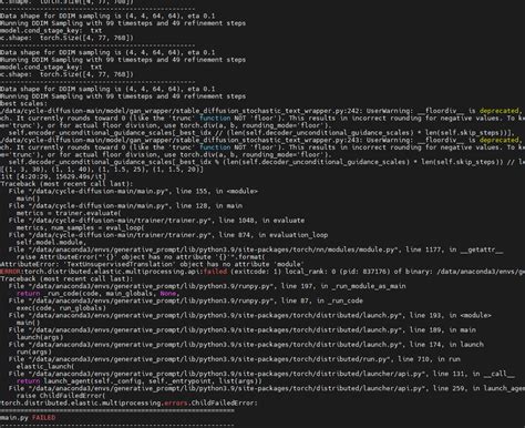 Errortorchdistributedelasticmultiprocessingapifailed Exitcode 1