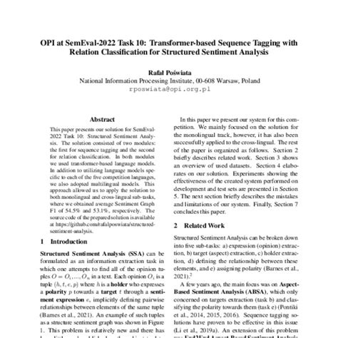 opi at semeval 2022 task 10 transformer based sequence tagging with