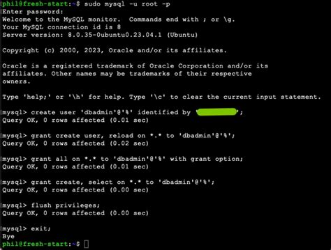How To Create A Mysql 8 Database User With Remote Access