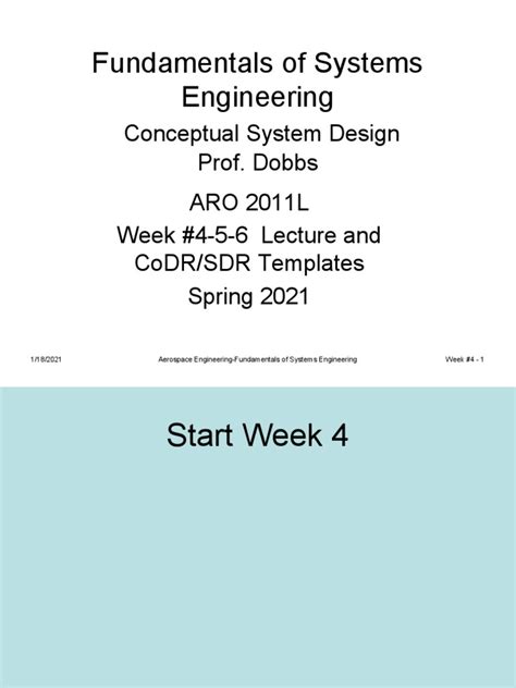 Week4 5 6 Conceptual Design Aro2011l 2021 Pdf Reusable Launch System International Space