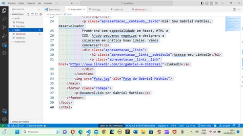 Dúvida Sobre Mim Nao Aparece Html E Css Cabeçalho Footer E