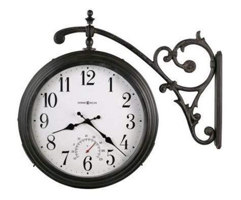 Luis Double Sided Indoor Outdoor Wall Clock Clocks Etc