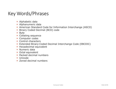 Computercodes Bcd Ebcdicasciiunicode Pptx Computing Technology And Computing