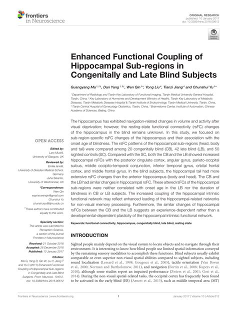 Pdf Enhanced Functional Coupling Of Hippocampal Sub Regions In