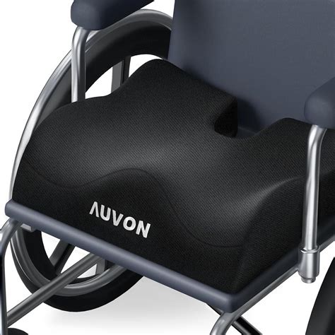 Auvon Anti Slip Wheelchair Cushions With Front High Rear Low And Hump Design Ergonomic Seat