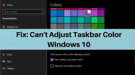 How To Fix Windows Taskbar Color Not Changing