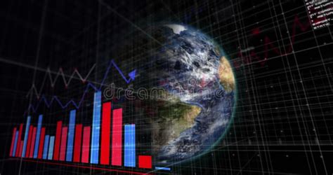 Animation Of Multiple Graphs And Computer Language Over Rotating Globe