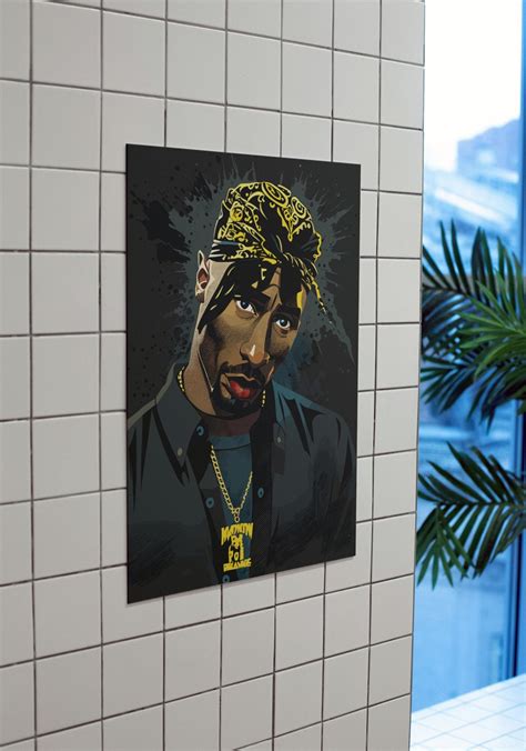 Tupac Tupac Poster Tupac Shakur 2pac Digital Pdf Poster Vector Art Etsy