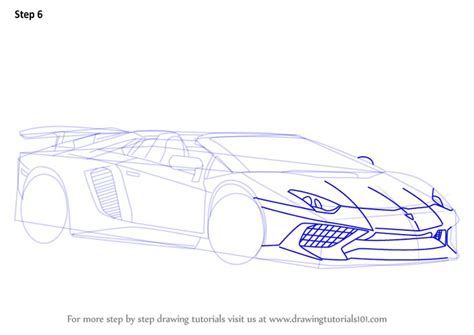 How To Draw A Lamborghini Aventador Step By Step Vive1955 Dituals