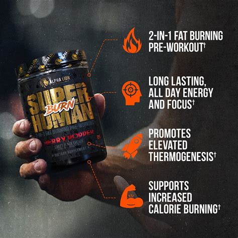 Alpha Lion Superhuman Burn 2 In 1 Fat Burning Pre Workout