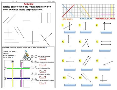 Rectas Paralelas Y Perpendiculares Para Tercer Grado De Primaria The