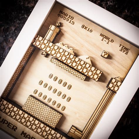 Super Mario Part 2 Shadow Box Origin Artwork Touch Of Modern