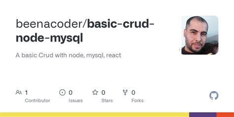 GitHub Beenacoder Basic Crud Node Mysql A Basic Crud With Node