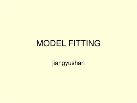 Ppt Visual Model Fitting Techniques And Methods For Curve Fitting