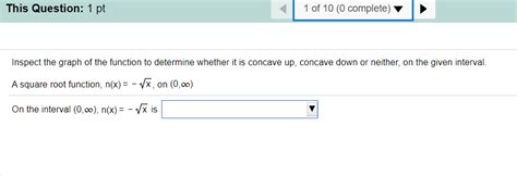 Solved This Question 1 Pt 1 Of 10 0 Complete Inspect The