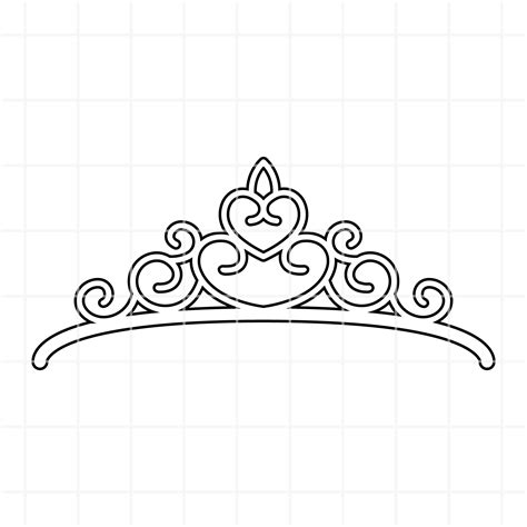 Tiara Svg Princess Svg Crown Svg Princess Tiara Svg Tiara Pink Tiara Png Tiara Crown Svg
