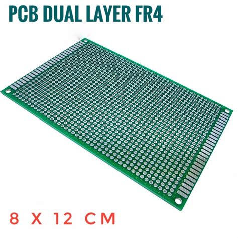 Jual Pcb Dot Matrix Double Layer Hole 8x12 Cm Fr4 Protoboard Lubang 2