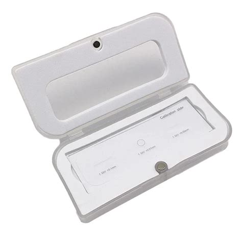 Microscope Micrometers Plate Calibration Slide Optical Glass Reticle