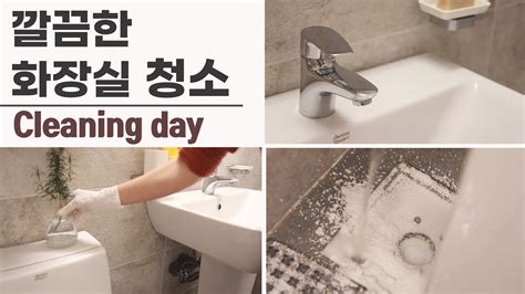 욕실청소 깔끔한 화장실 청소 욕실청소도구와 베이킹소다 And 샴푸로 청소하기 주부일상 브이로그 Sub Youtube