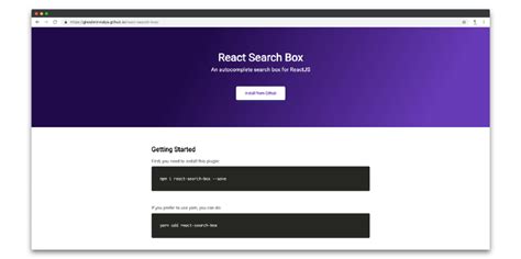 how to write a simple react search plugin publish it to npm and