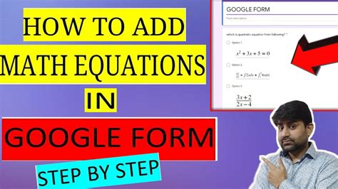 How to add/insert Math Equations/Symbol/Numericals in Google docs ...