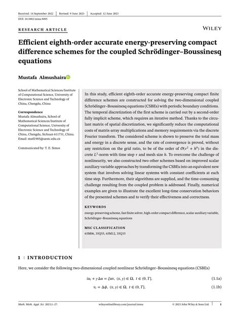 Efficient Eighth‐order Accurate Energy‐preserving Compact Difference