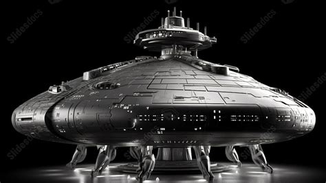 Best Ufo Spaceship Powerpoint Background For Presentation