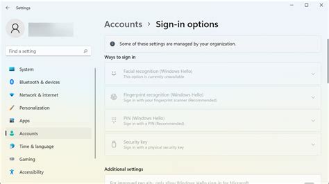 Windows Hello Face Det här alternativet är för närvarande inte tillgängligt Åtgärd