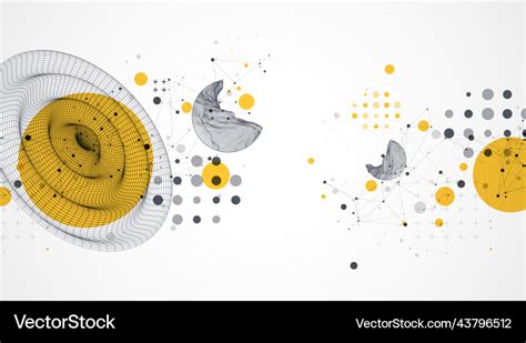 Template For Science And Technology Presentation Vector Image