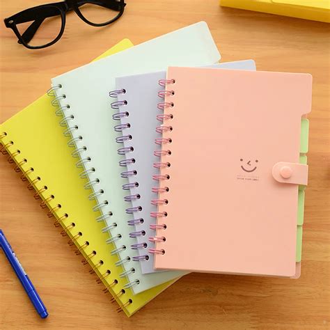 Korea Stationery Slammed The Coil Notebook A5 3pcs Box Small Portable Notepad Planner Diary In