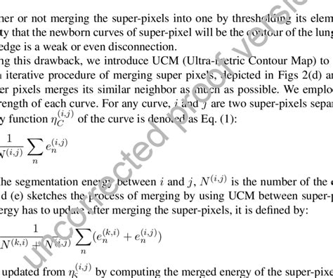 The Extension Of The Initial Segmentation Energy Matrix Download