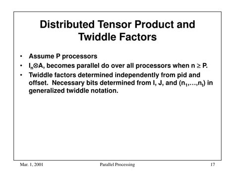 Ppt Parallel Processing Cs 730 Lecture 9 Distributed Memory Ffts