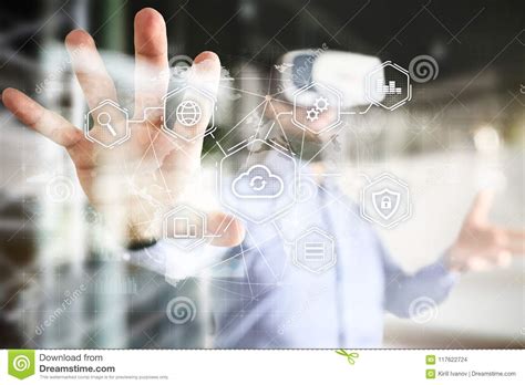 Cloud Technology Computing Networking Concept Remote Data Storage