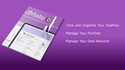 Fundmate Notion Crm For Micro Vcs Solo Gps And Angels Notionhub