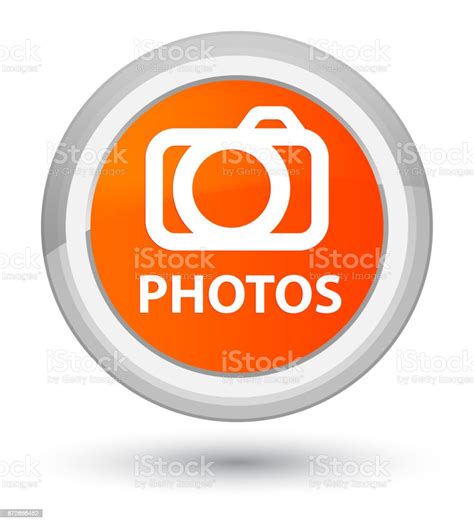 Photos Prime Orange Round Button Stock Illustration Download Image Now Camera Photographic