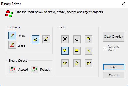The Binary Editor Draw Erase