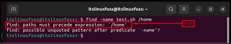 How To Fix The Error “paths Must Precede Expression Find” Its Linux Foss