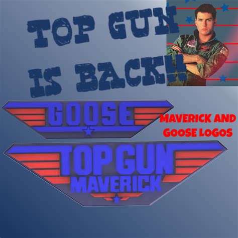 Stl File Top Gun Goose Logo Movie 2d Wall Art・3d Printer Model To