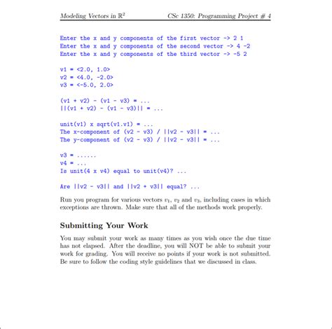 solved implementing a 2 d vector class out 11 6 due 11 17